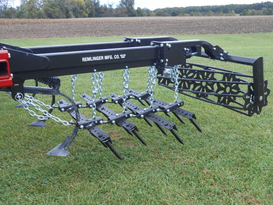 3 Bar Roller Flex mounted harrow attachment from Remlinger